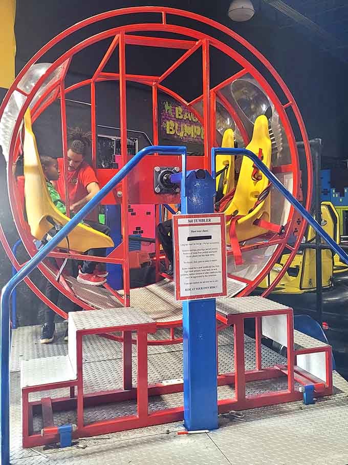 The Human Tumbler: where you voluntarily become a hamster and somehow enjoy every disorienting second of it.