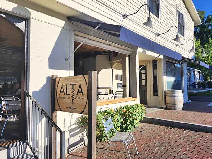 Alta's inviting storefront and outdoor seating practically beg you to sit down and stay awhile.