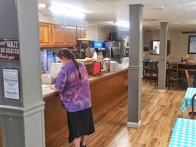 The serving counter where magic happens, transforming simple ingredients into meals that become cherished memories for generations.