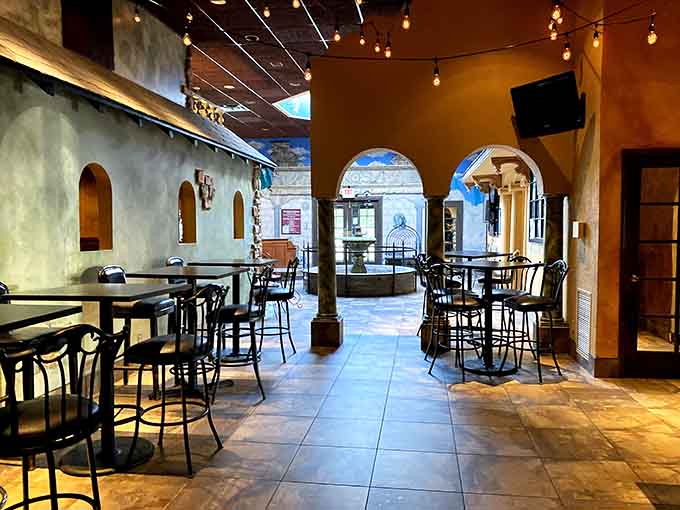 Multiple dining rooms mean you can pick your Italian village vibe for the evening's culinary adventure.