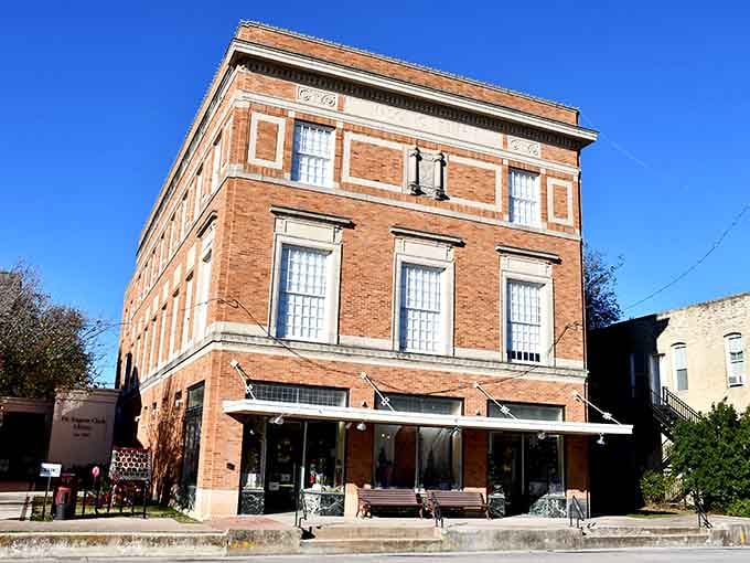 The Old Masonic Temple Building stands as a testament to Lockhart's rich history beyond its barbecue fame.