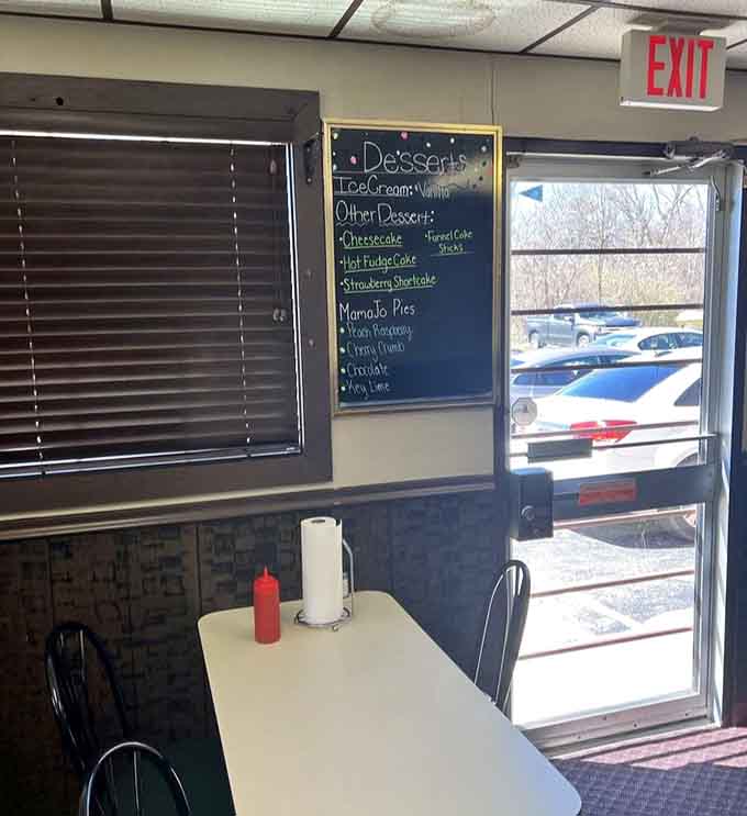 The dessert board promises sweet endings, from ice cream to pies that rotate based on what's fresh and fabulous.