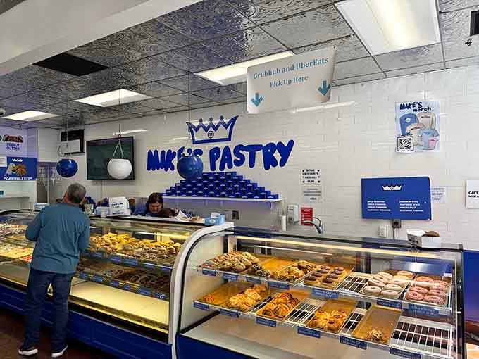 The ordering station stands ready for action, where dreams of cannoli become delicious reality in mere moments.