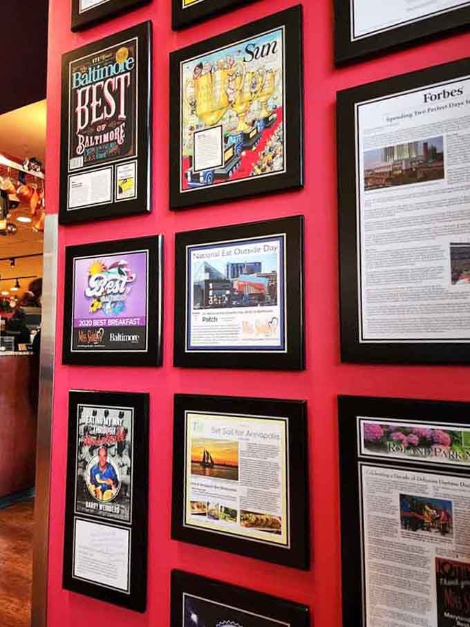 Awards lining the walls tell the story of a beloved Baltimore breakfast institution done right.