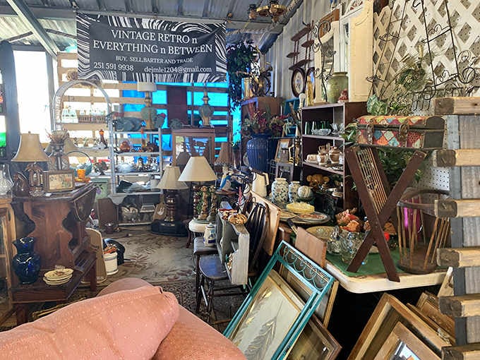 Vintage finds and antique treasures create a time machine effect, minus the complicated physics and potential paradoxes to navigate.