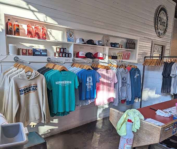 They sell merch because when breakfast is this good, you want to wear your loyalty on your actual sleeve.