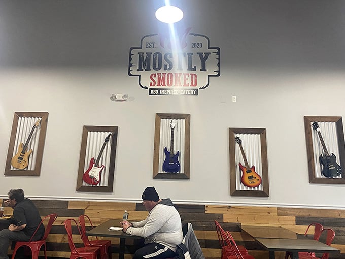 Real people enjoying real barbecue in a space that feels like home, only smokier.