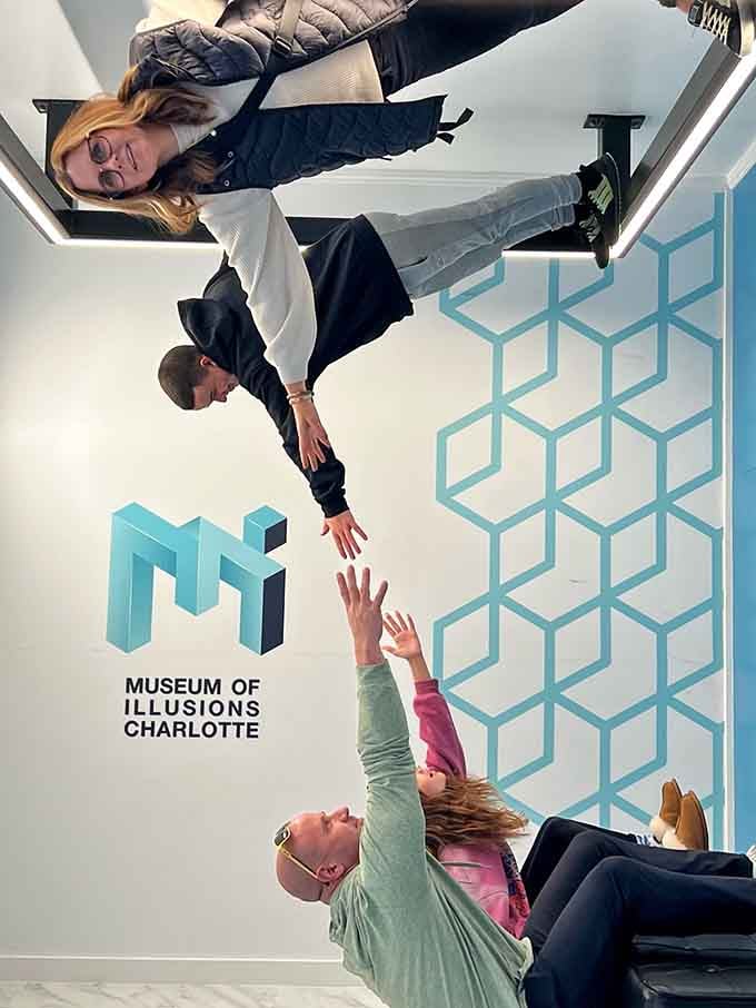 When the mirror splits you down the middle, at least your good side is still intact.