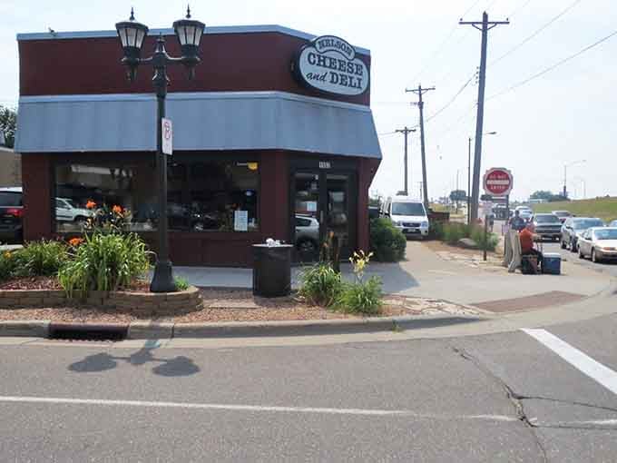 The burgundy and gray exterior sits proudly on the corner, a beacon for anyone seeking authentic deli excellence without pretension.