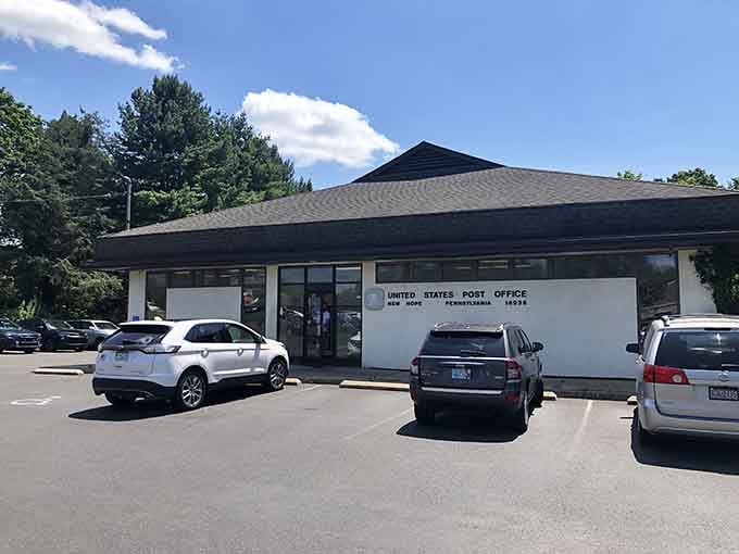 Even the post office here looks more inviting than most people's living rooms, which says something about priorities.