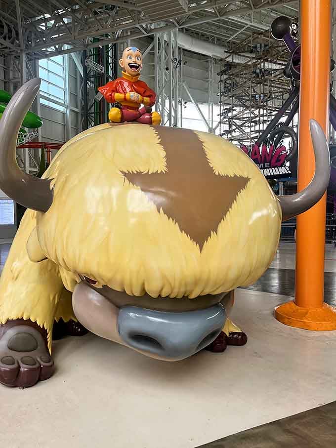 Appa's ready to fly you anywhere except away from this incredible indoor wonderland of nostalgia.