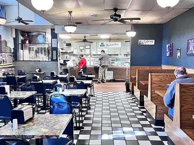 Plenty of seating means you can actually find a spot during the lunch rush, unlike some places.