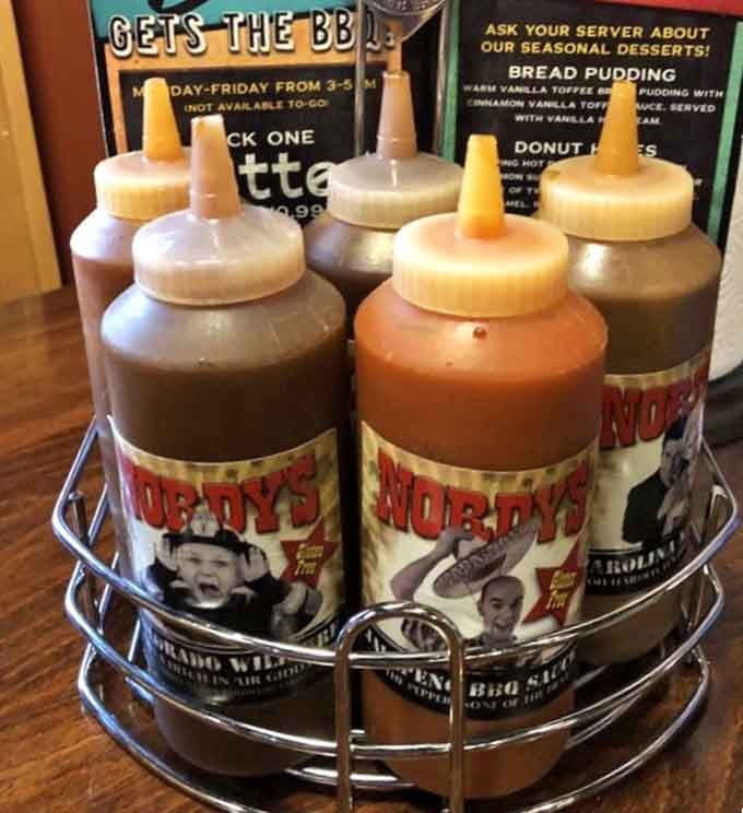 House-made sauces in squeeze bottles mean customizing every bite to your exact specifications and wildest dreams.