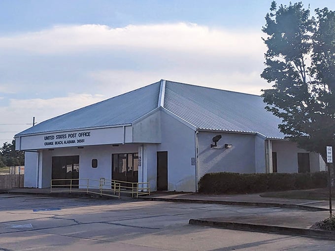 Even the post office looks inviting here, though you'll probably be too busy enjoying the beach to mail much.