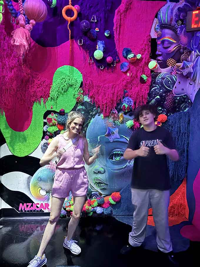 Proof that adults can have just as much fun as kids in here.