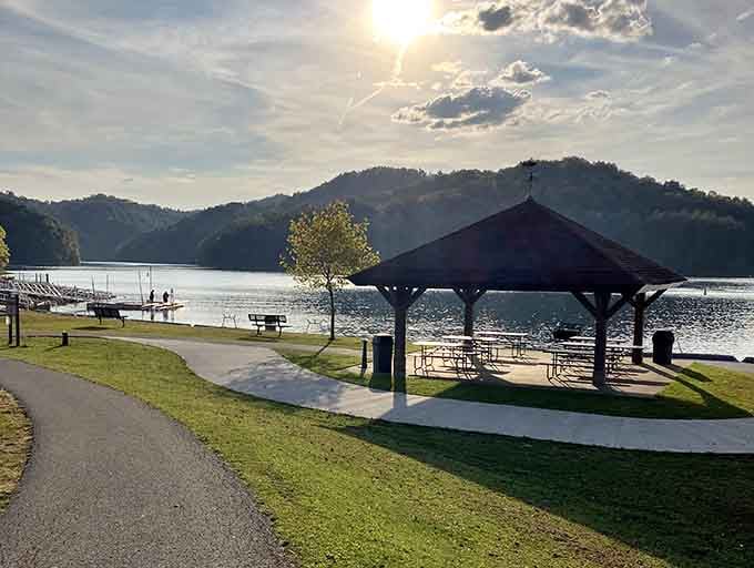 Covered pavilions offer shade and shelter, the perfect headquarters for your family's next great outdoor gathering.