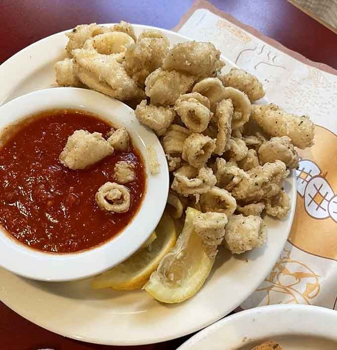 Fried calamari so perfectly golden and crispy, it makes you wonder why anyone bothers with any other appetizer.