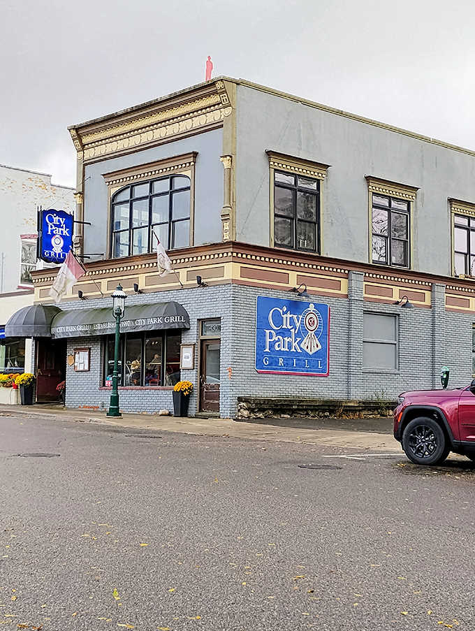 City Park Grill's historic facade promises the kind of dining experience where the building has stories to tell too.