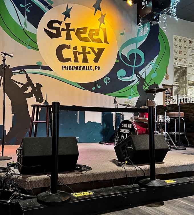 Steel City Coffeehouse celebrates the town's industrial roots while caffeinating its creative future, one espresso at a time.