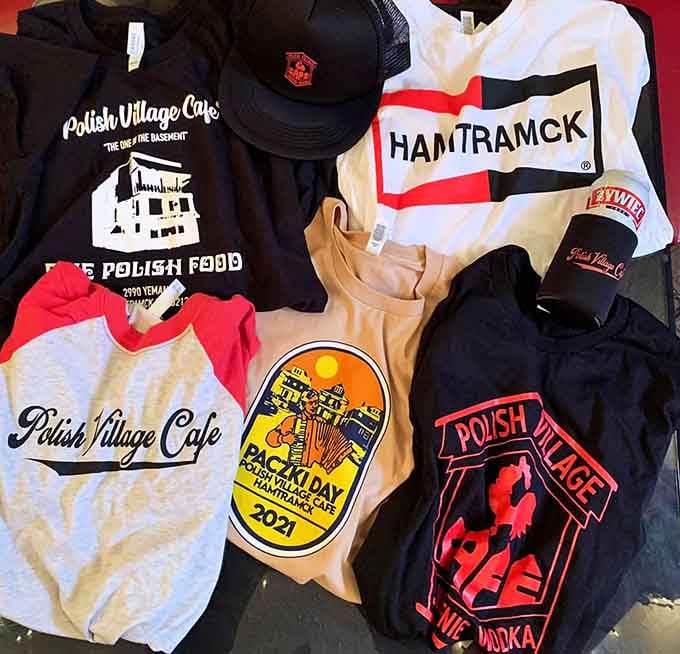 Show your Polish Village pride with merchandise that announces your excellent taste in authentic Eastern European cuisine.