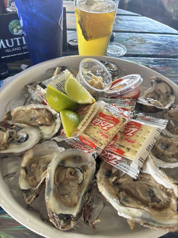 A dozen briny oysters on ice with cold beer nearby is how Ernest Hemingway would've spent every afternoon.