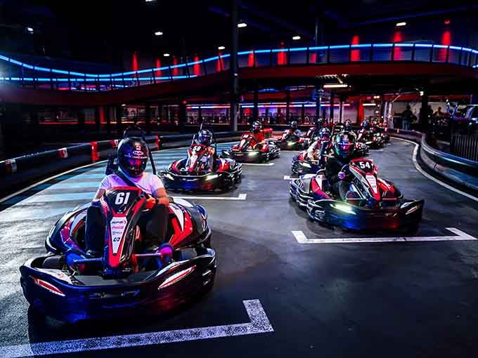 Pre-race lineup energy captured perfectly, that moment before the chaos when everyone still thinks they'll win.