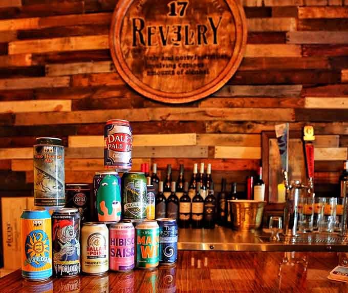 The bar stocks enough craft beer options to make your indecisive friend spiral into an existential crisis.