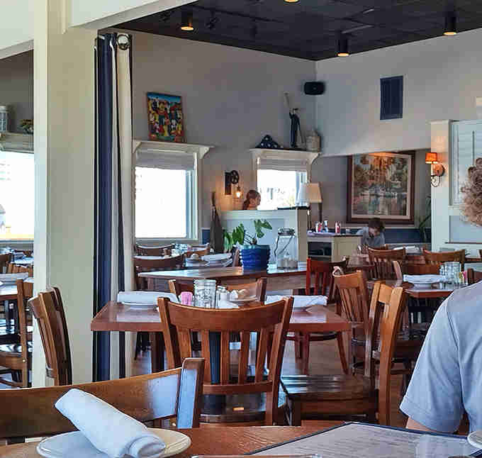 Comfortable seating, artwork on the walls, and that relaxed vibe that says "stay awhile, we're not rushing you anywhere."