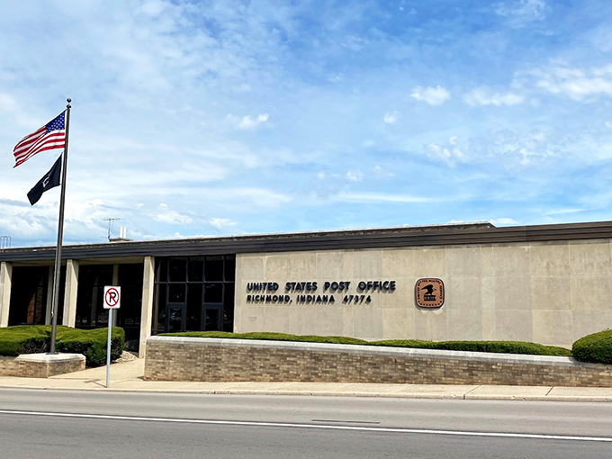 Even the post office looks dignified here, which is more than most government buildings can claim these days.