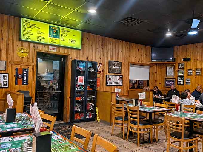 Families, students, and locals fill the booths, creating that democratic diner energy where everyone belongs here.