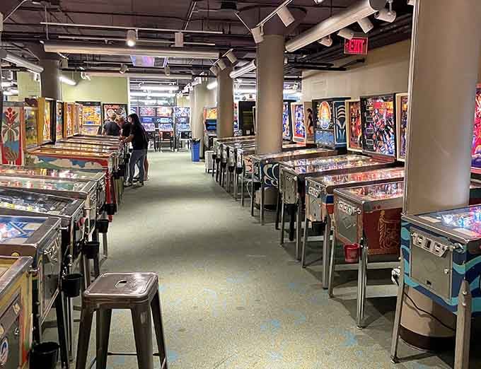 Endless rows of machines create a paradise where decision paralysis is the only real problem you'll face.