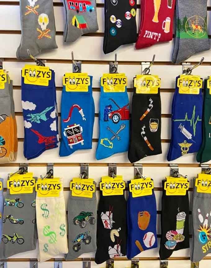 Novelty socks featuring everything from dinosaurs to medical symbols prove adulthood doesn't require boring feet or attitudes.