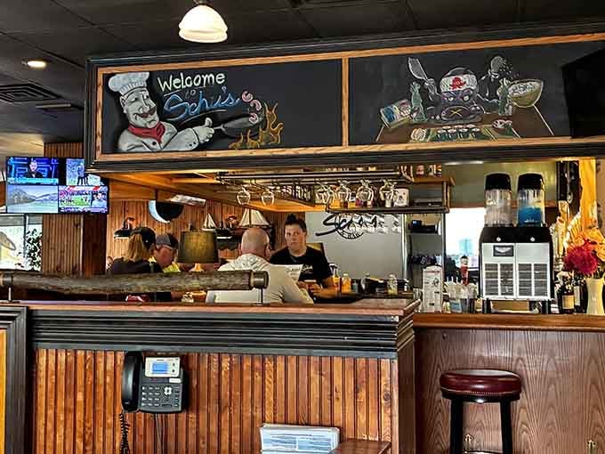 Behind that counter lies the command center where comfort food dreams become delicious, satisfying reality.