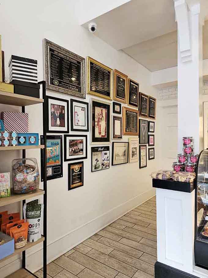 Awards and accolades covering the walls tell stories of excellence earned one delicious creation at a time.