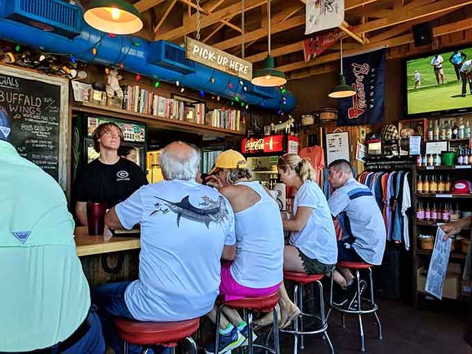 Happy diners proving that great barbecue is the universal language that needs no translation whatsoever.