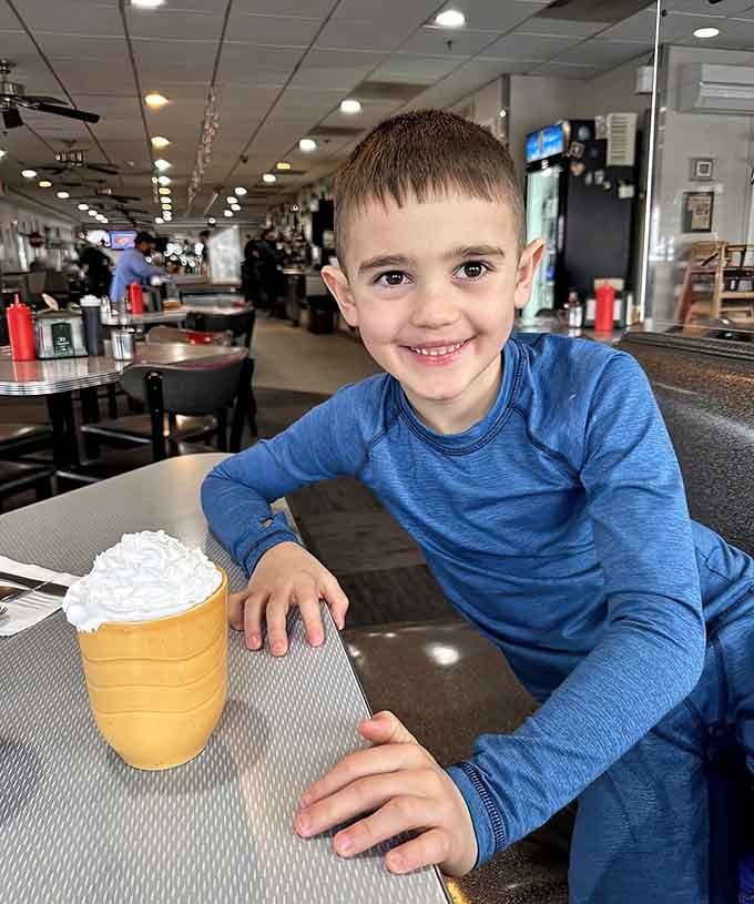 When your milkshake brings this much joy, you know you've found a diner worth returning to.