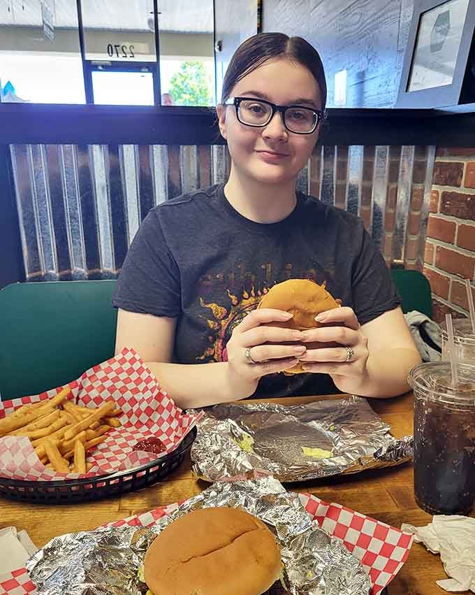 Comfortable booth seating where you can settle in and enjoy your meal without any rush or fuss.