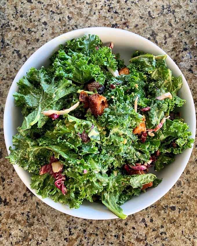 Fresh kale never looked so good &ndash; this salad proves that healthy eating doesn't have to mean sacrificing flavor or satisfaction.