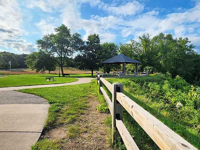 Riverside parks offer peaceful spots to picnic, nap, or pretend you're contemplating deep thoughts about life and nature.