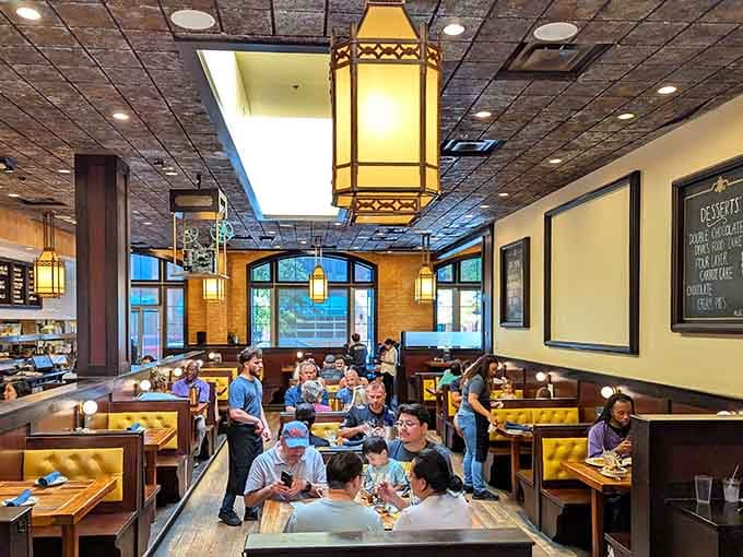 A dining room full of happy people proves that good food creates the kind of community we all need.