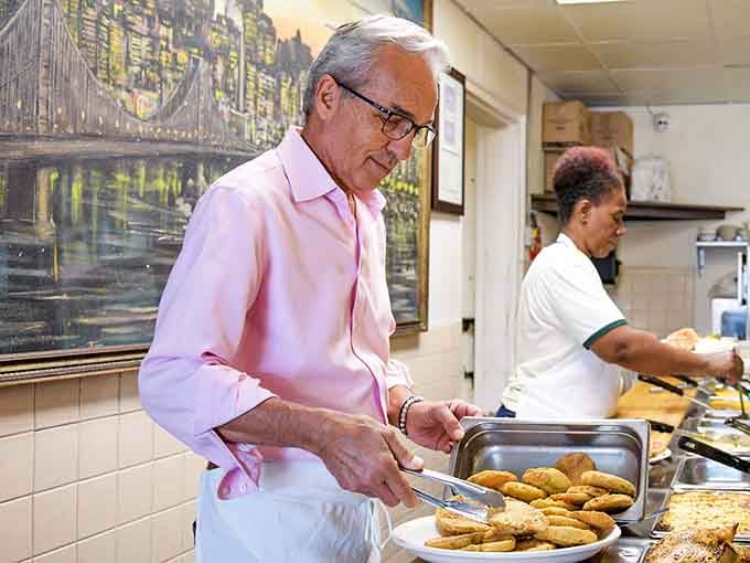 Behind every great cafeteria line is someone who knows exactly how much food belongs on your plate.