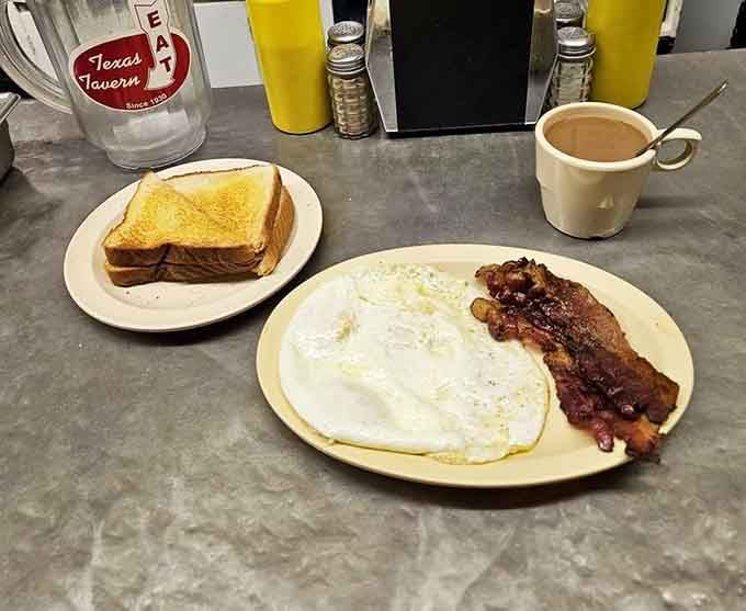 Eggs, bacon, toast, and coffee&mdash;breakfast stripped down to its essential elements and executed flawlessly every single time.