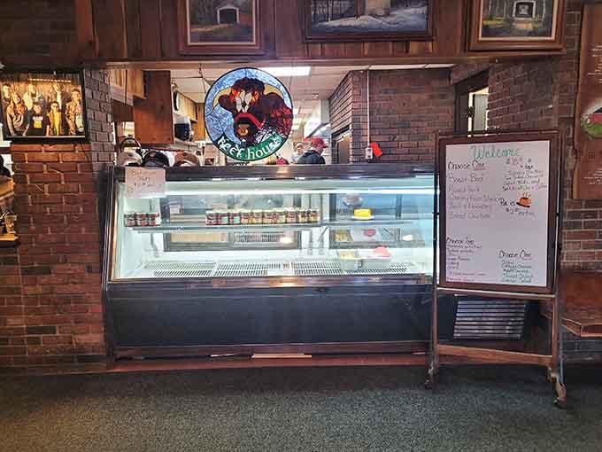 A display case that beckons you to save room, even when you're absolutely certain you can't.