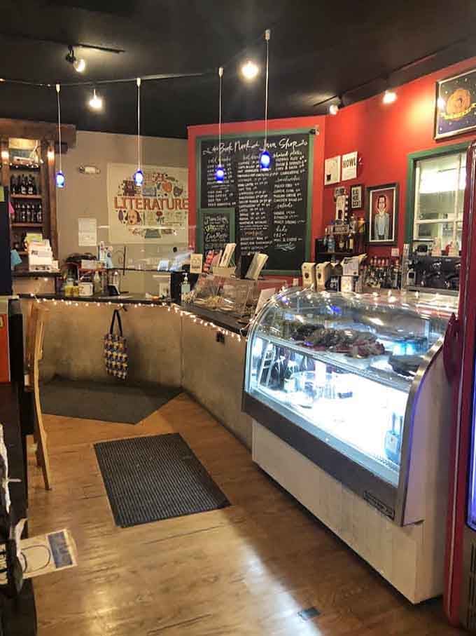 The counter where coffee meets culture, and that chalkboard menu promises delicious decisions you won't regret making today.