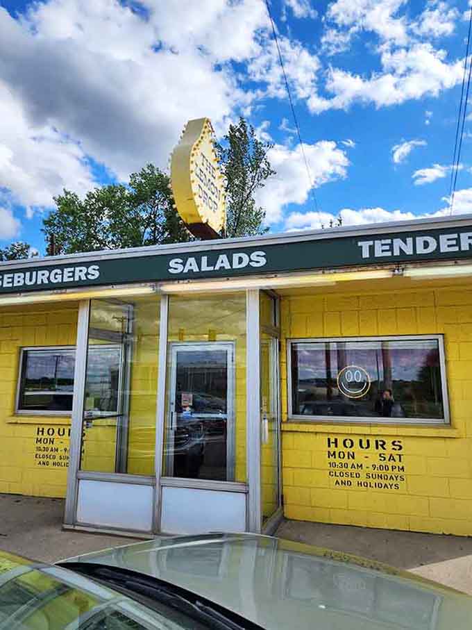 An entrance that welcomes you like an old friend, no reservations required, just an appetite and good sense.