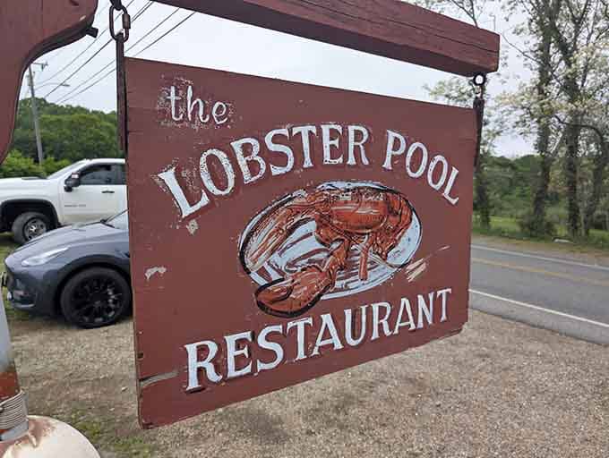 That hand-painted sign has welcomed hungry visitors for decades, like a delicious lighthouse guiding you to seafood salvation and happiness.