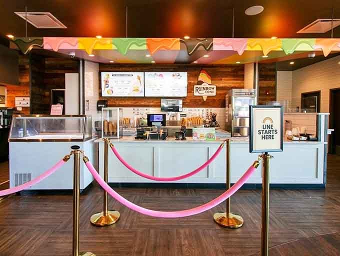 Where the magic happens: an efficient operation turning simple orders into edible rainbows all day long.