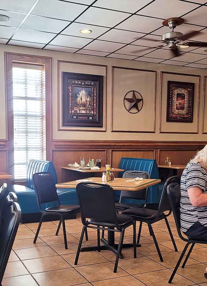 Dining space designed for comfort, because you'll need somewhere to sit while contemplating your life choices and fourth plate.