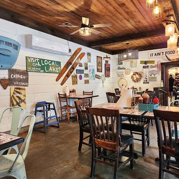 Comfortable seating where you can settle in, relax, and forget about the world outside for awhile.