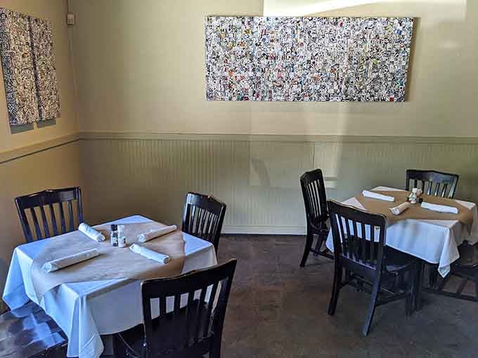 Another angle reveals more artwork and thoughtful design details that reward those who actually look up from their phones occasionally.